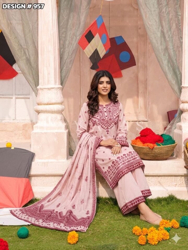 Rangrez-e-Hayat Blush Rose – 957 – HAYAT'S COLLECTIONS